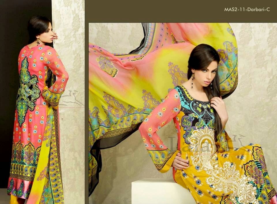 Mashaal Embroidered Collection 2014 VOL-2 By Lala Textile | Mashaal VOL ...