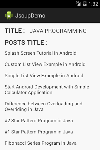 JAVA PROGRAMMING: Fetch Data From A Website Using JSOUP in Android ...