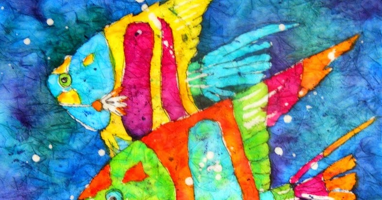Martha Kisling Art With Heart : Batik Week - TROPICAL FISH