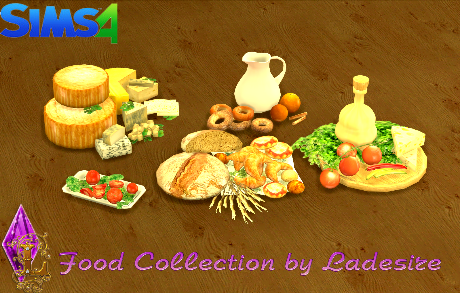 Ladesire's creative corner): TS4 - Food Collection by Ladesire