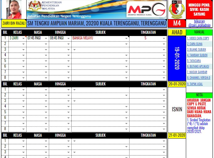 E-RPH VERSI5.0 MPG ~ eRPH eDIDIK Malaysia @zairi_erphadmin