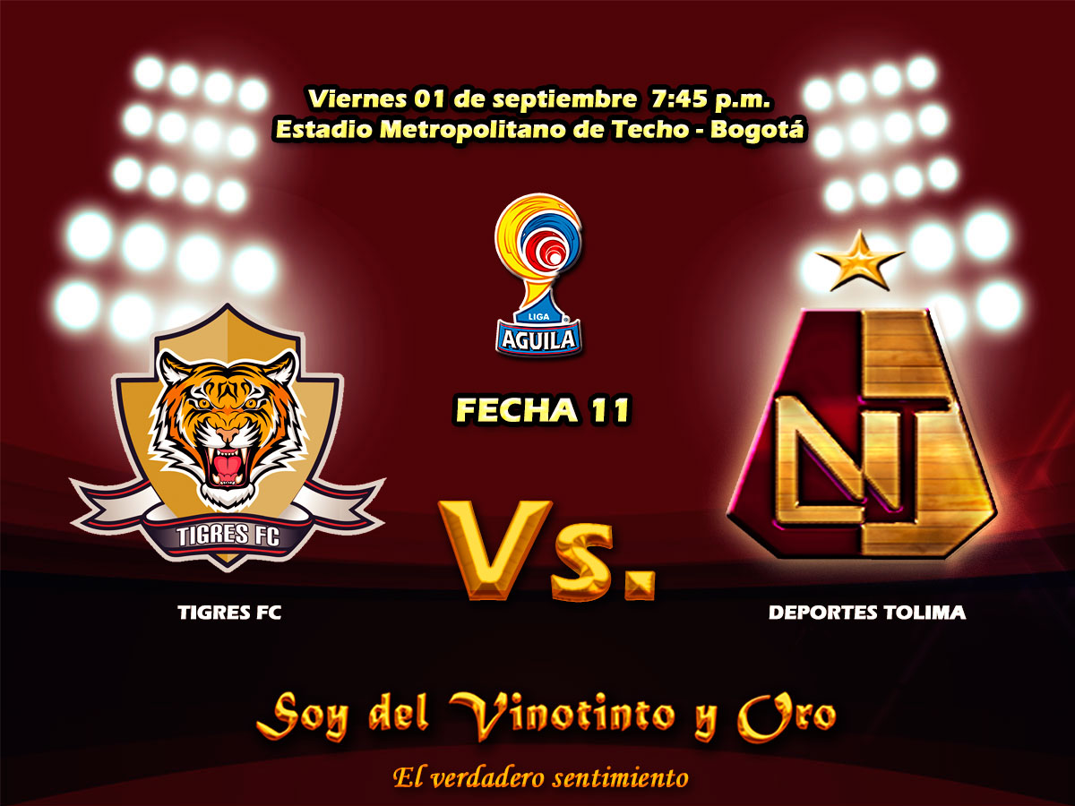 DEPORTES TOLIMA VISITA A TIGRES FC CON EL ÁNIMO DE ACERCARSE A LOS OCHO ...