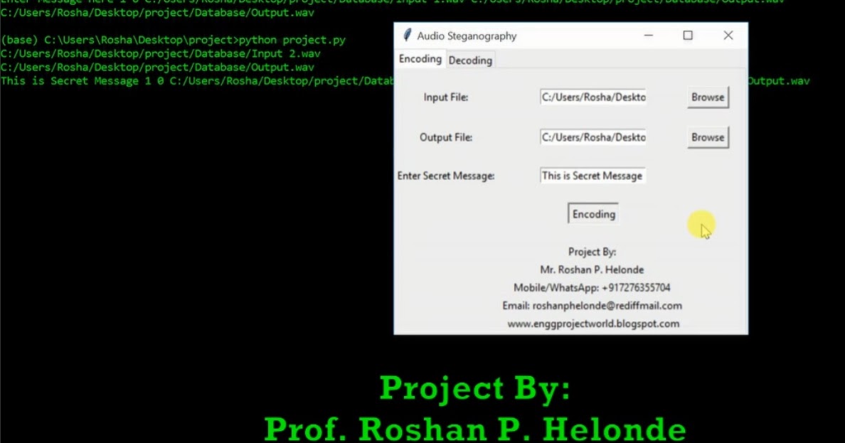 Audio Steganography Using Python Source Code Python Code For Secret Message Hiding In Audio