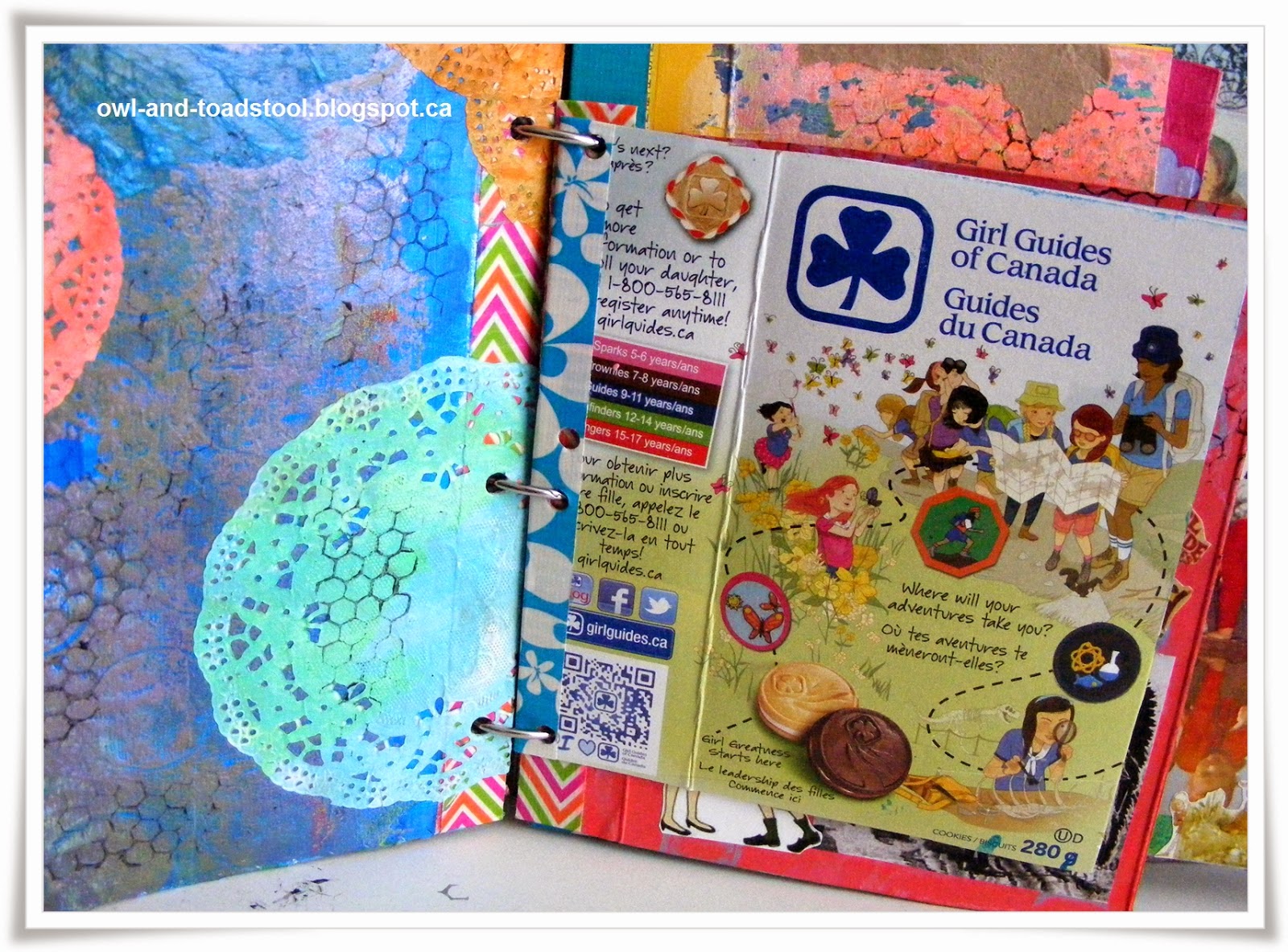 Owl & Toadstool: Girl Guide Collage Book Part 4