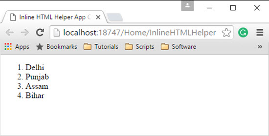 Inline And Custom Html Helpers In Aspnet Mvc ~ It Tutorials With Example