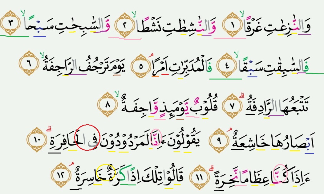 Tajwid Surat An Naziat Ayat 1-12 - MasRozak dot COM