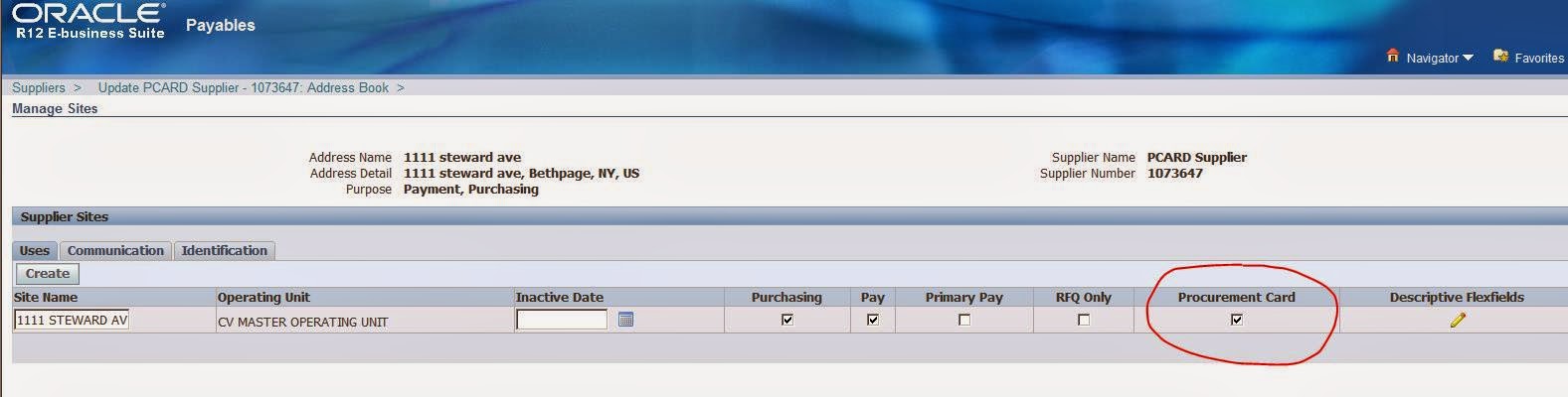 Oracle applications - Surendranath Subramani: Oracle Credit card and ...