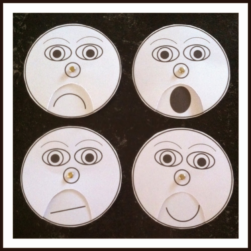 Crafts for Kids' Minds: Feelings Face Wheel Printable