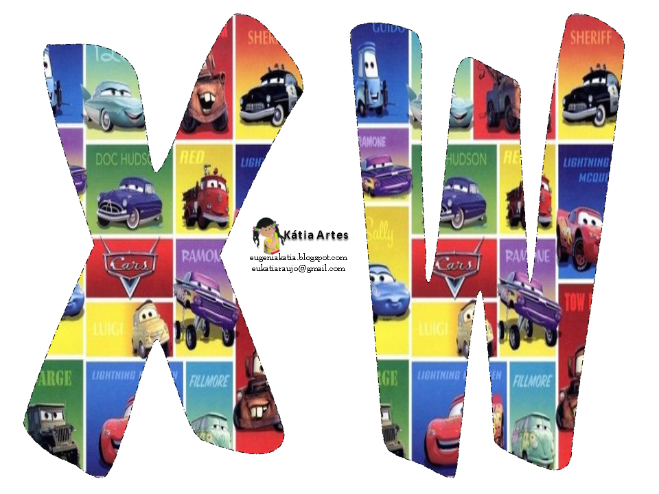Alfabeto de Cars. - Oh my Alfabetos!