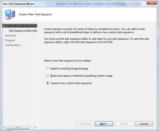 Peer's IT Blog: Creating a Task sequence from Scratch