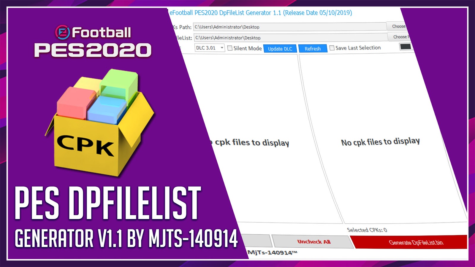 [ PES 2020 ] DpFIleListGenerator by MjTs-140914