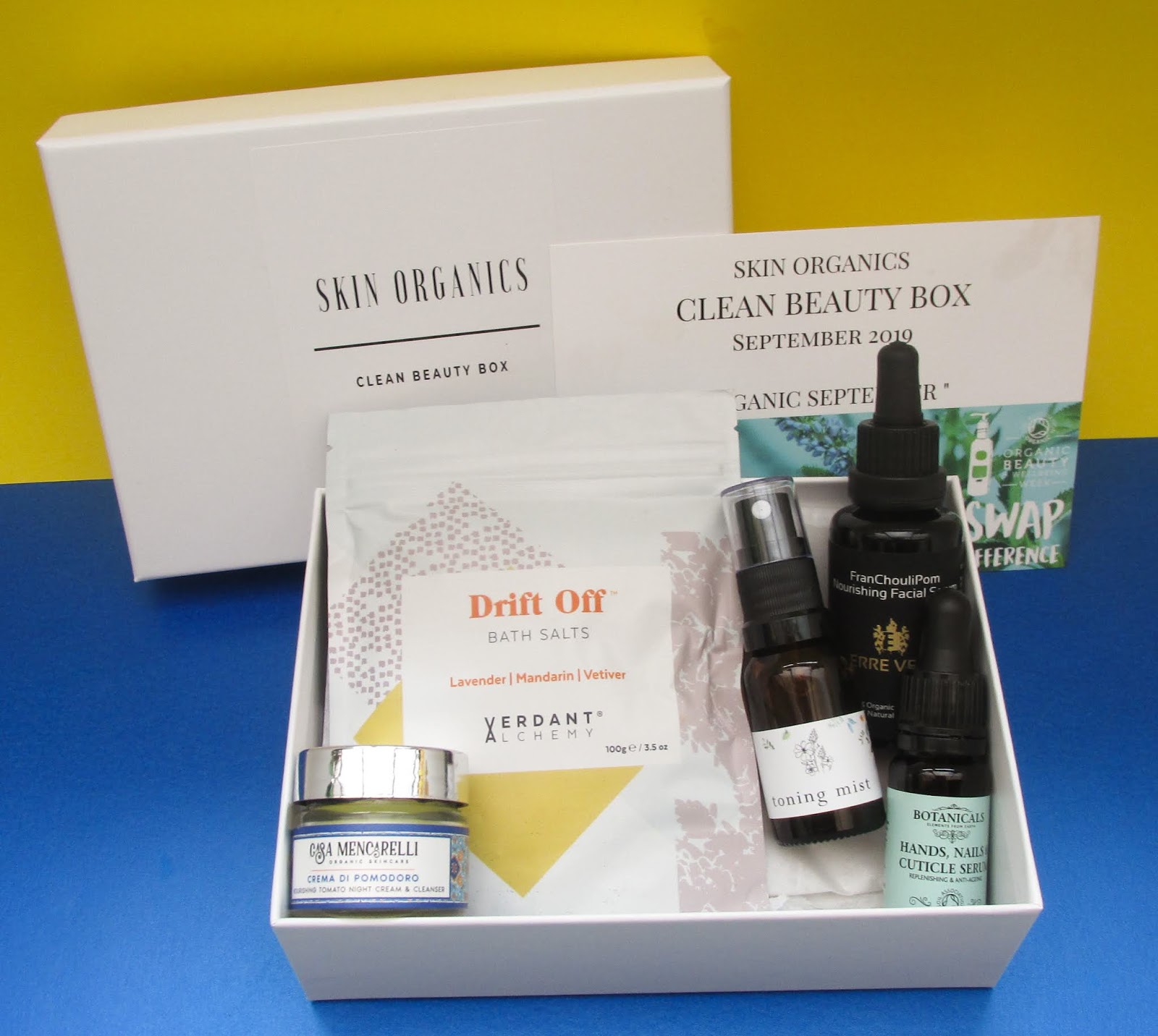 Unboxing ~ Skin Organics Clean Beauty Box September 2019
