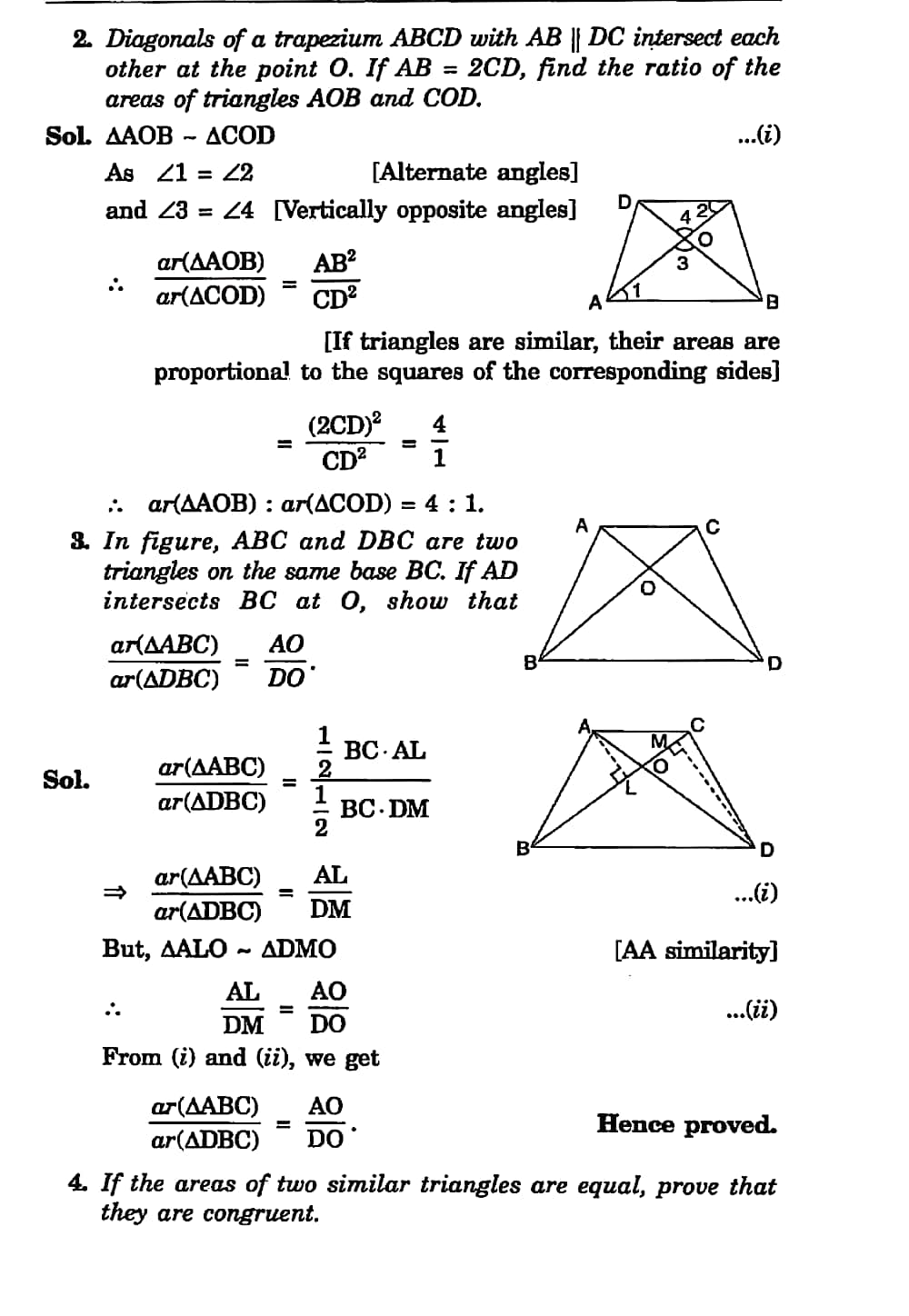 Triangles class 10 math - Studypur