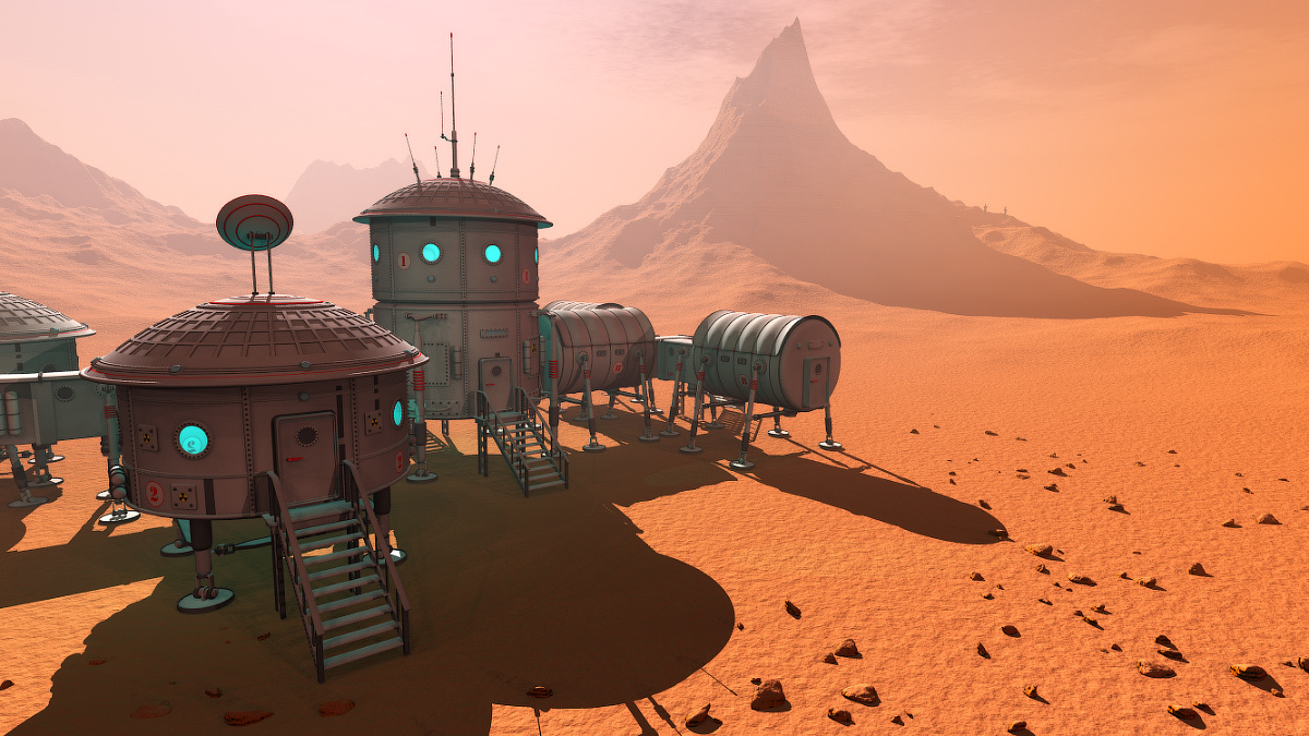Mars base by Sergge Dobrovolski | human Mars