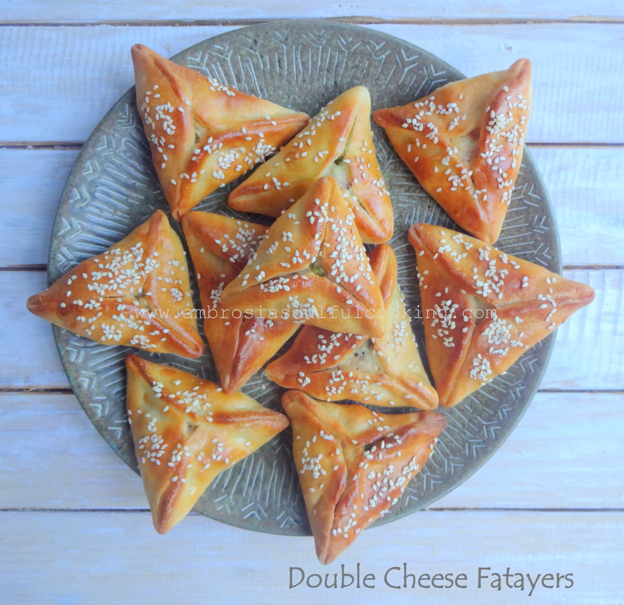 Double Cheese Fatayers / #BreadBakers | Ambrosia