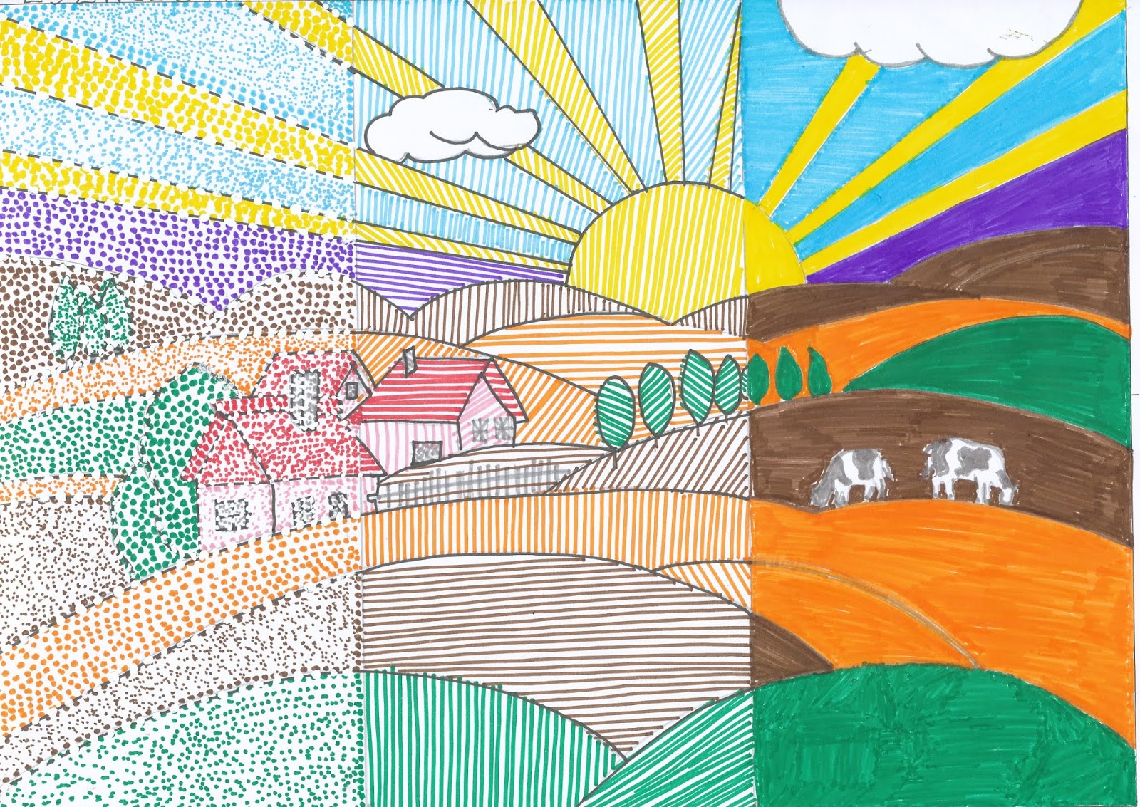 La Casa Cromática: Plástica 1º ESO. EJERCICIO Nº 34: LOS ELEMENTOS ...