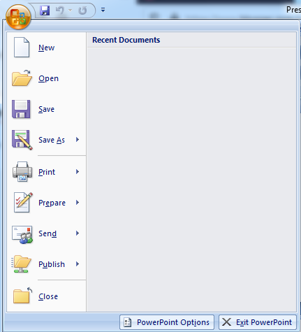 Pengertian dan Fungsi Office Button di Microsoft PowerPoint - Blogger ...