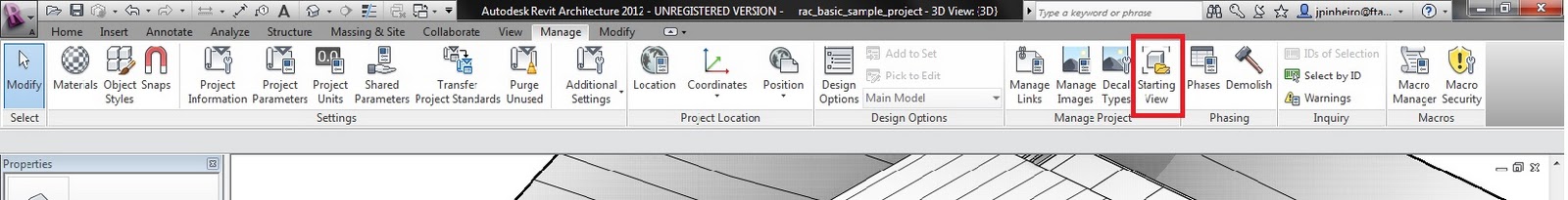 Revit 2012 - New Feature - "Starting View" | TheRevitKid.com ...