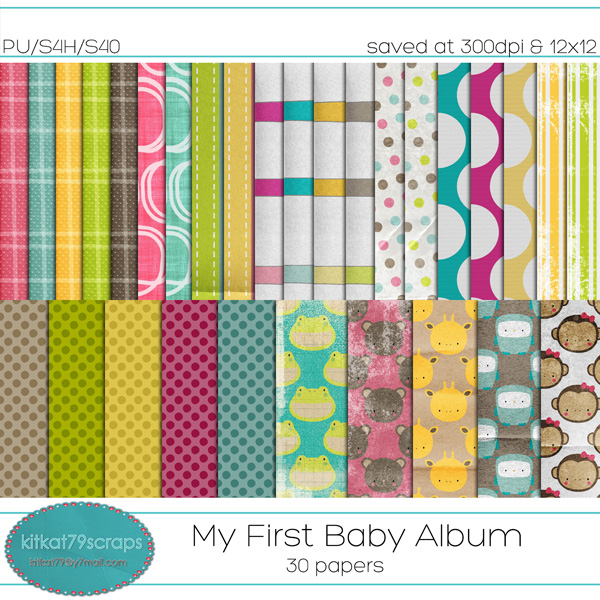 kitkat79-scraps: My First Baby Album + Freebie QP