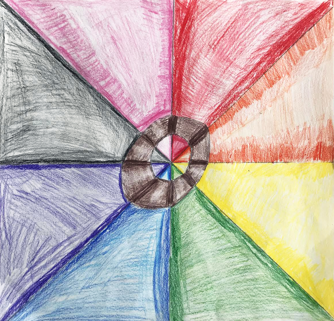 COLORED PENCIL COLOR WHEEL