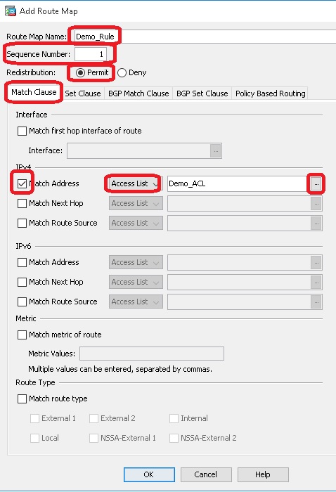 Knowledge Area: Cisco ASA Route Map ASDM