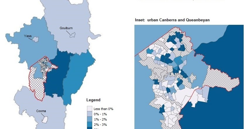 The demog blog: Population growth in and around Canberra