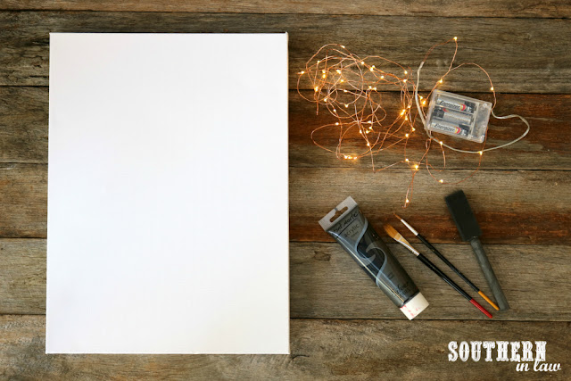 Southern In Law: DIY: Easy Canvas Light Box Tutorial (Made for Under $10!)
