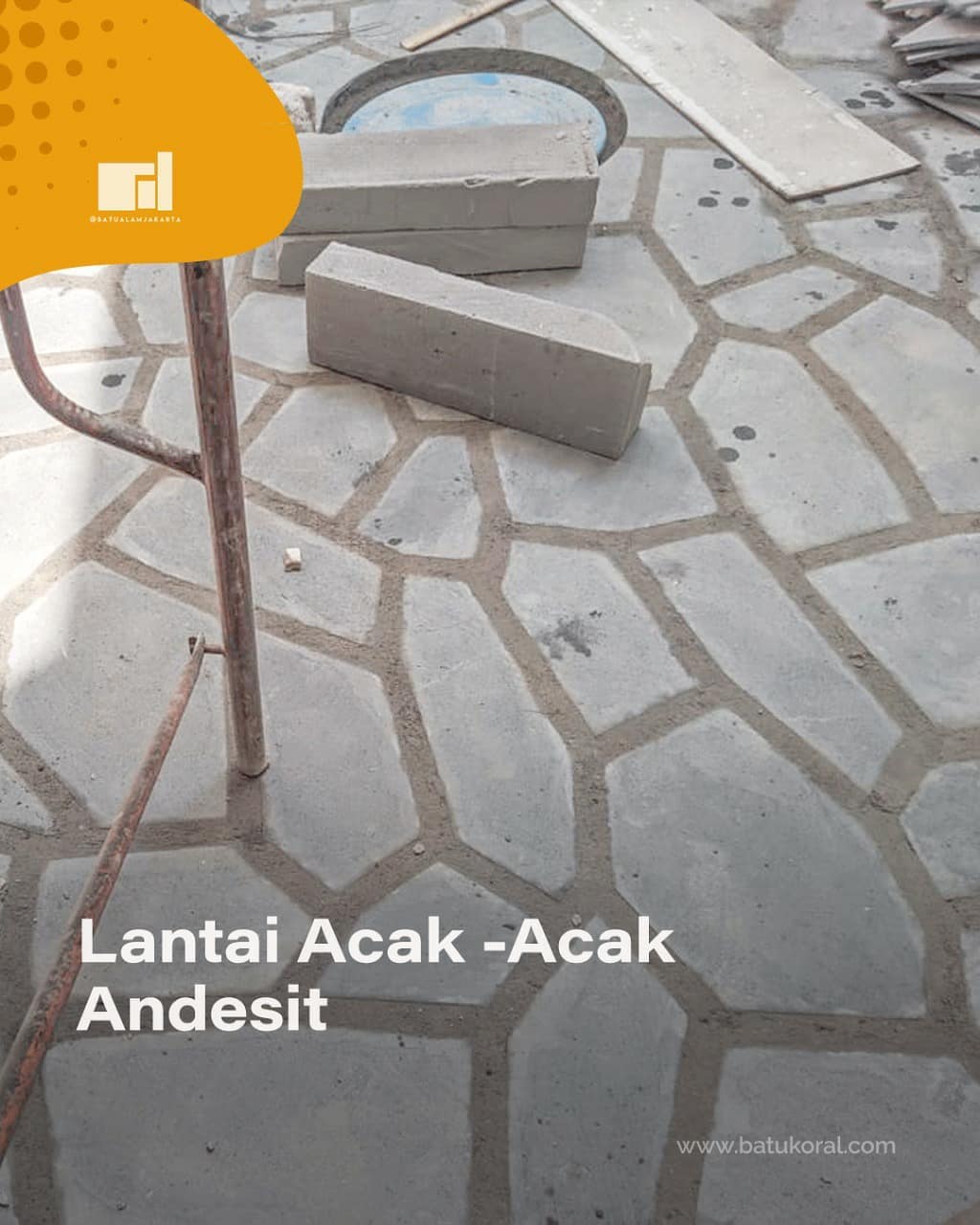 Unik! Lantai Batu Andesit Bentuk Acak ~ JUAL BATU ALAM MURAH TANGERANG ...