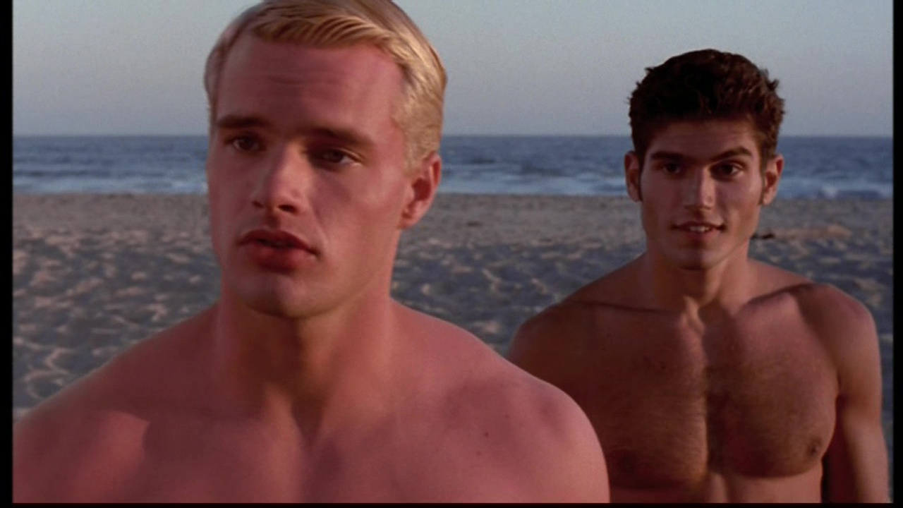 ausCAPS: Andrew Levitas and Nick Cornish shirtless in Psycho Beach Party