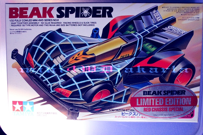 Toko TAMIYA Mini4WD Jakarta: [Jual] Tamiya Mini4wd BEAK SPIDER (RED ...