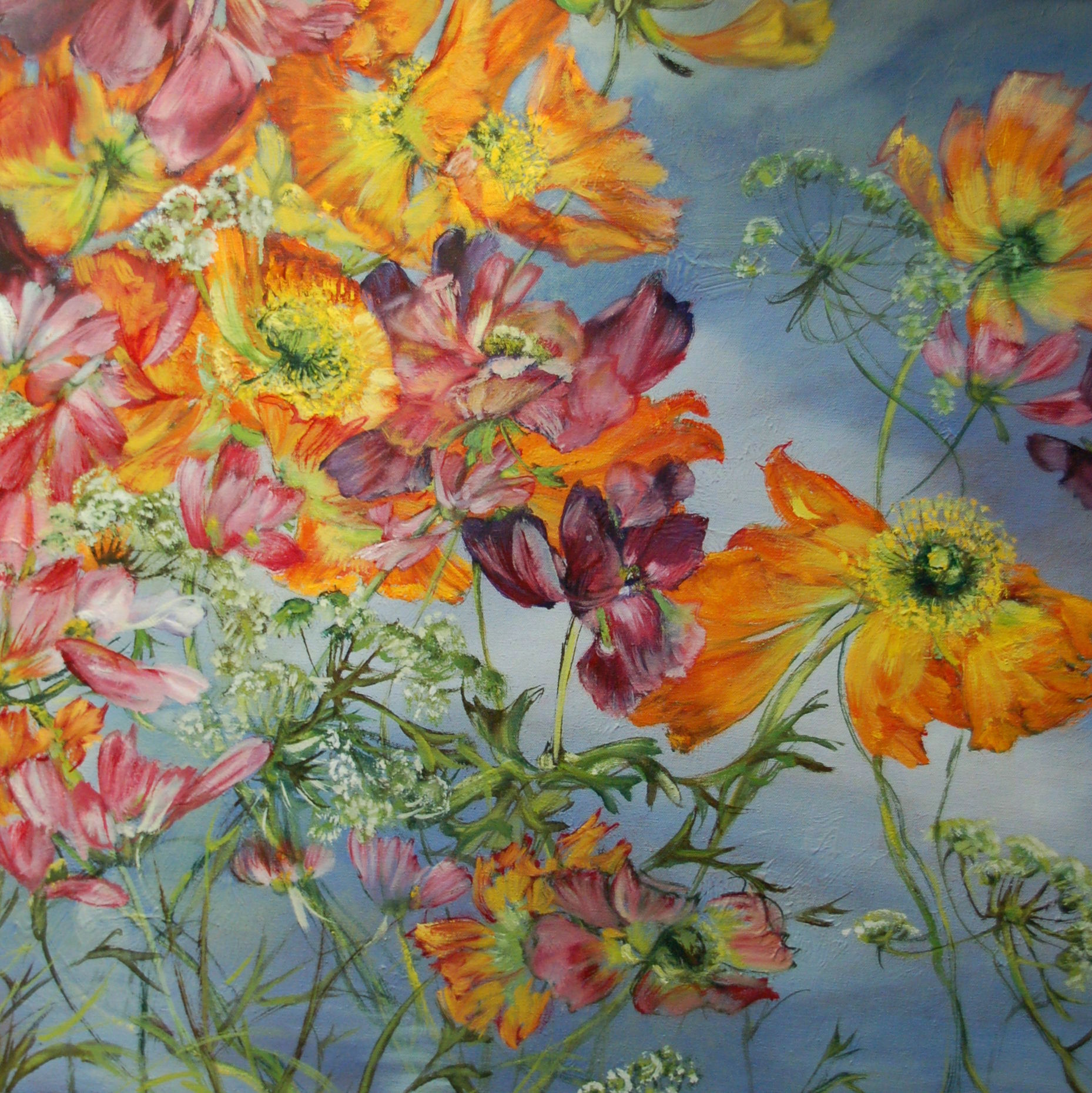 Claire Basler, 1960 | Abstract Flowers painter | Tutt'Art@ | Masterpieces