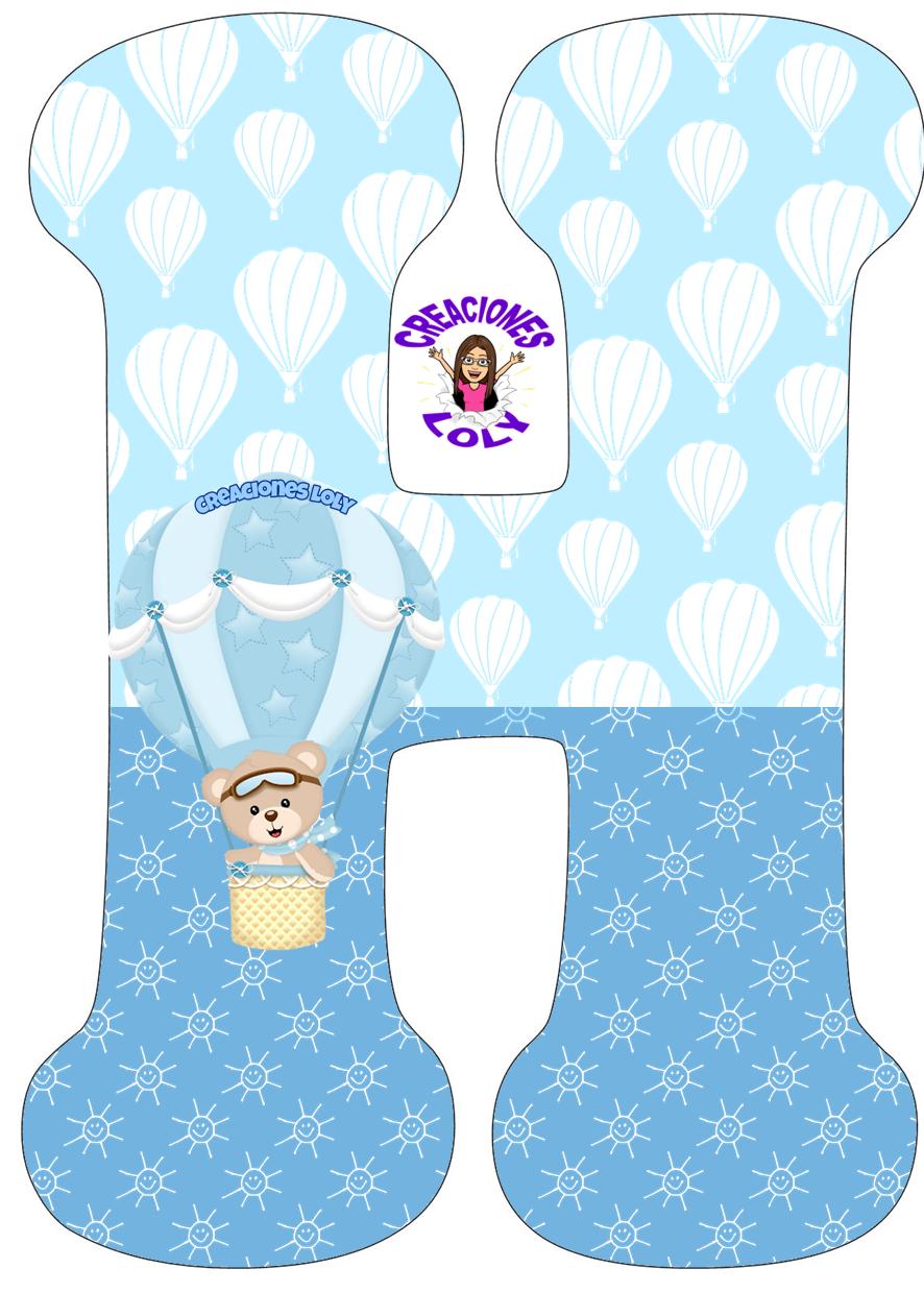 Creaciones Loly: Abecedario Alfabeto Completo Español Osito en Globo ...