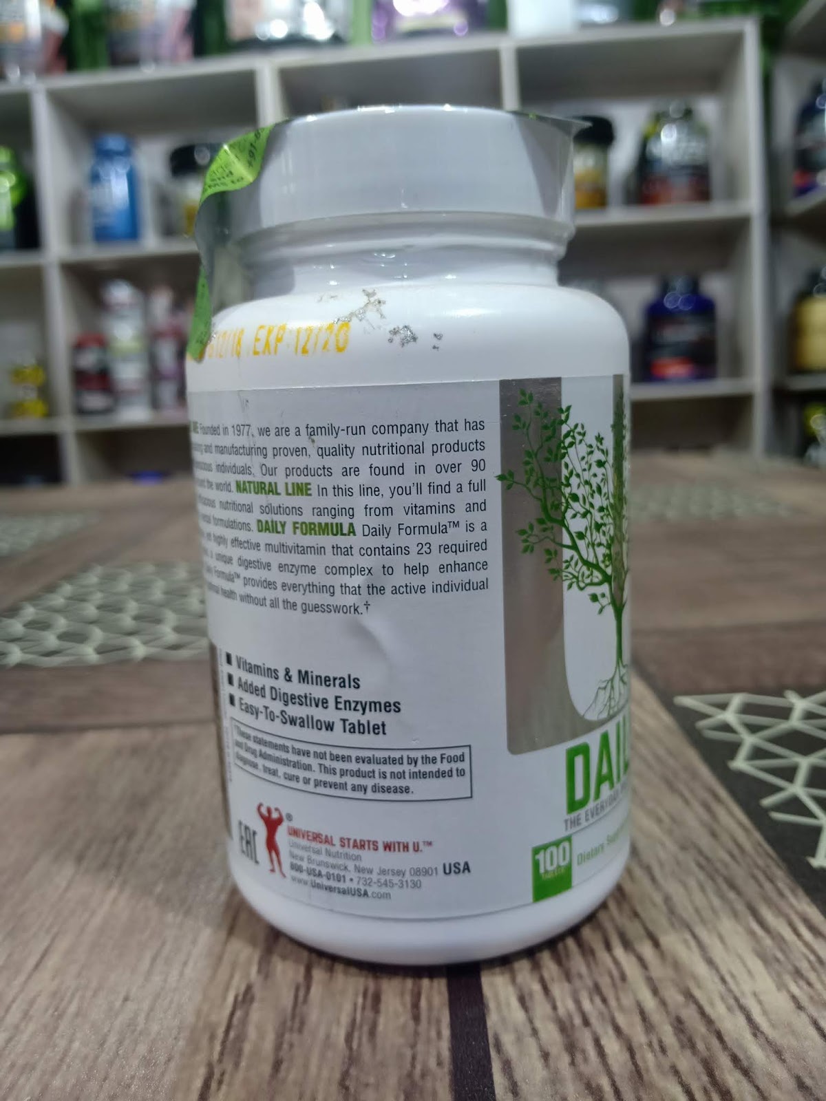 Universal Nutrition, Daily Formula, The Everyday Multi Vitamin , 100 ...