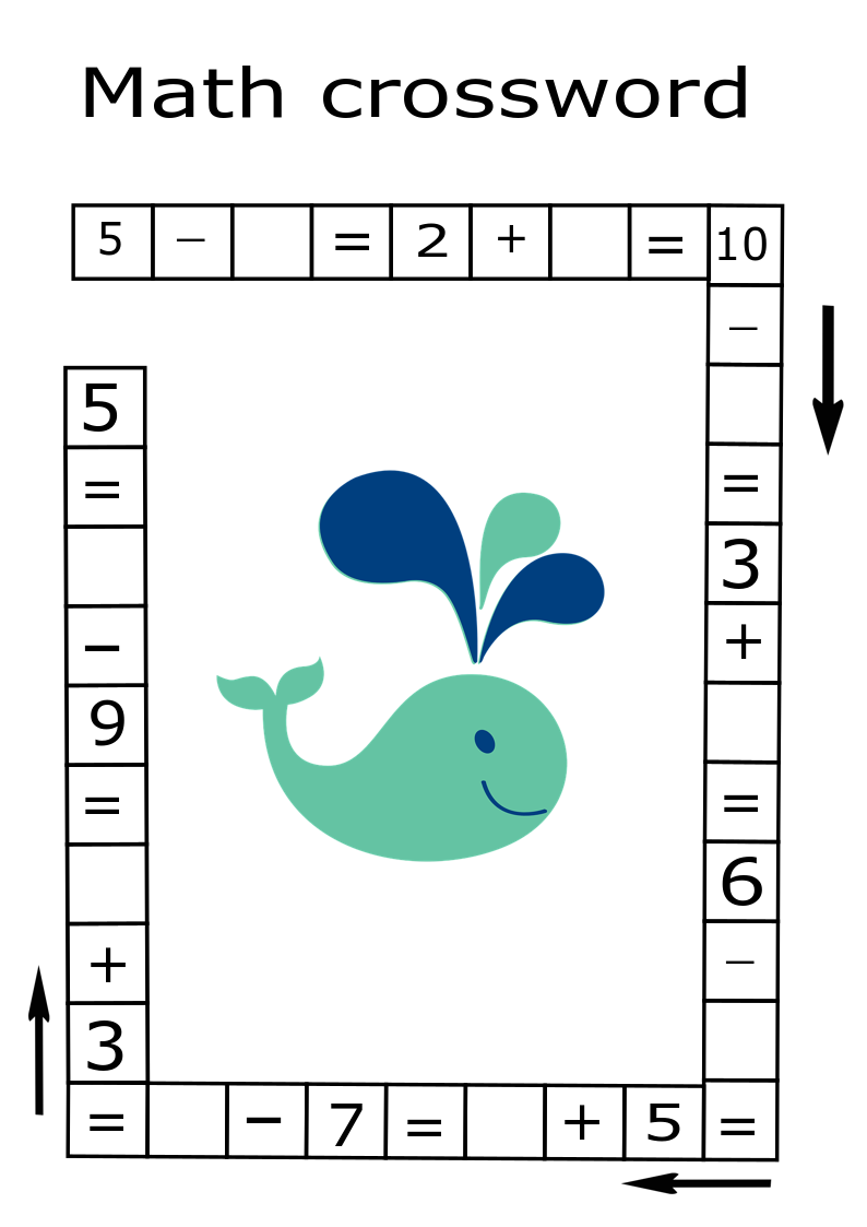 EARLY EDUCATION : free math puzzles for kids set