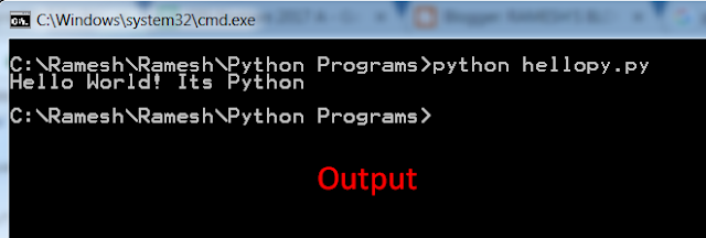 PYTHON BASICS - RAMESH'S BLOG