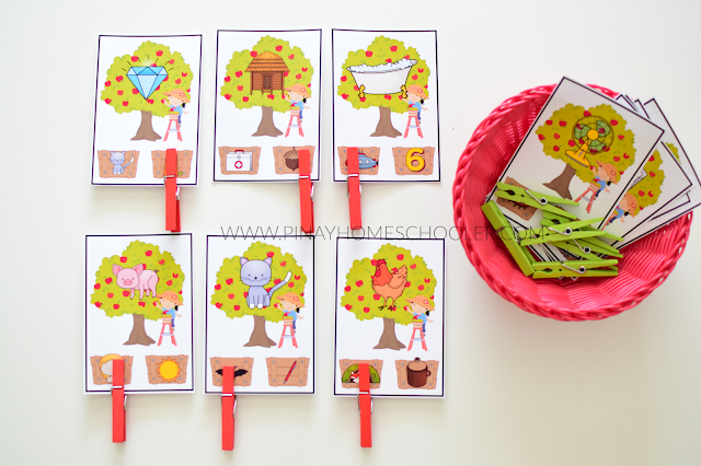 Apple Themed Preschool Math and Literacy Center | The Pinay Homeschooler