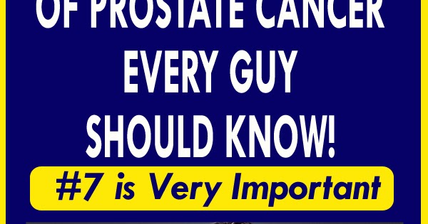 12 Early Warning Signs Of Prostate Cancer That Every Guy Needs To Know!
