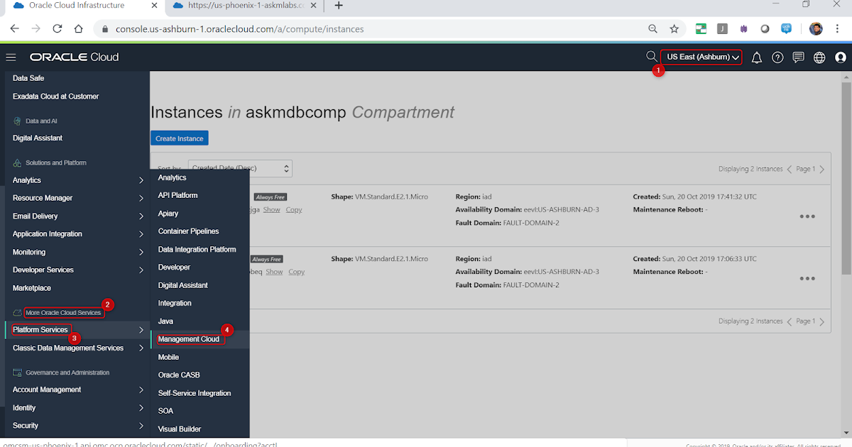 Oracle Management Cloud (OMC) Instance creation in Oracle Cloud | askMLabs