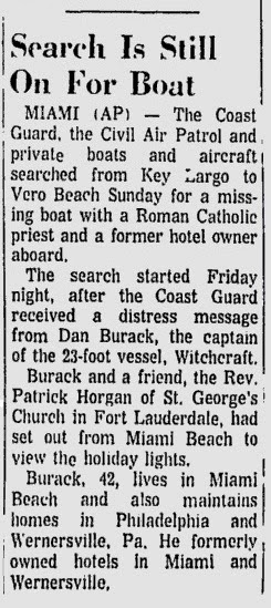 Report from the Florida Zone: Disappearance of the Witchcraft