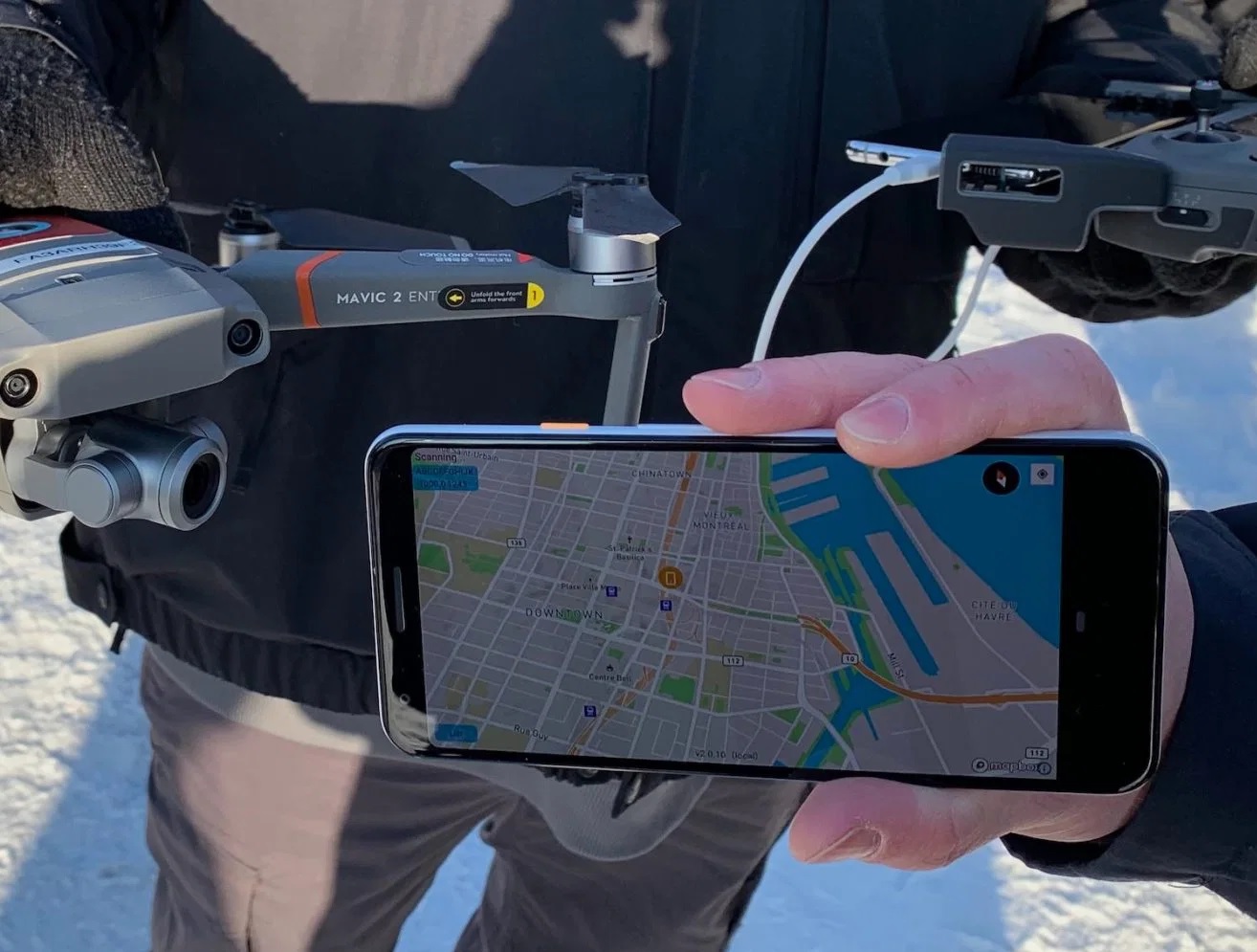 DJI mostra l'App wi-fi per rilevare i suoi droni in volo, anche il ...
