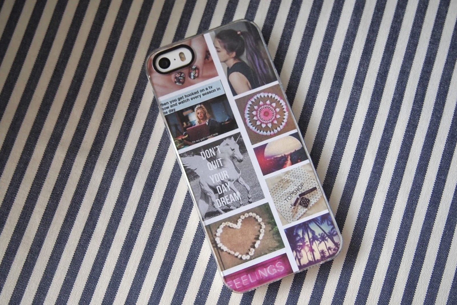 Cat Eyes and Glitter Bombs: DIY: Collage Phone Case