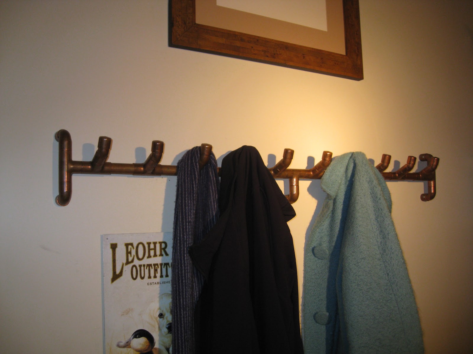 Electric Firehouse Studio: Copper coat hanger