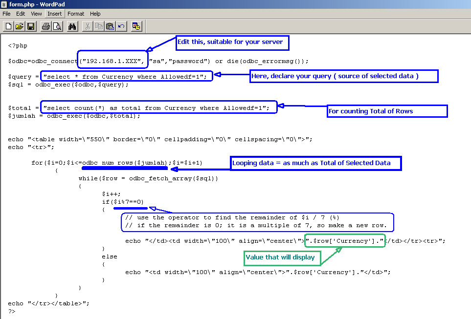 Sharing How To Display Selected Data With Column Limit Using Nested