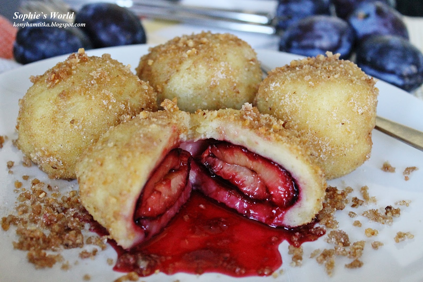 Sophie`s World : Knedle ili gomboce sa šljivama, provereni recept