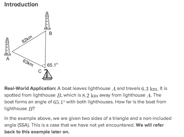 The Ambiguous Case Activities | Teaching High School Math