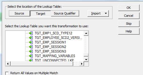 Basic Informatica Tutorial: Lookup Transformation
