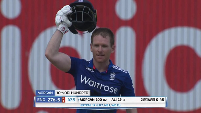 Eoin Morgan 107 - West Indies vs England 1st ODI 2017 Highlights