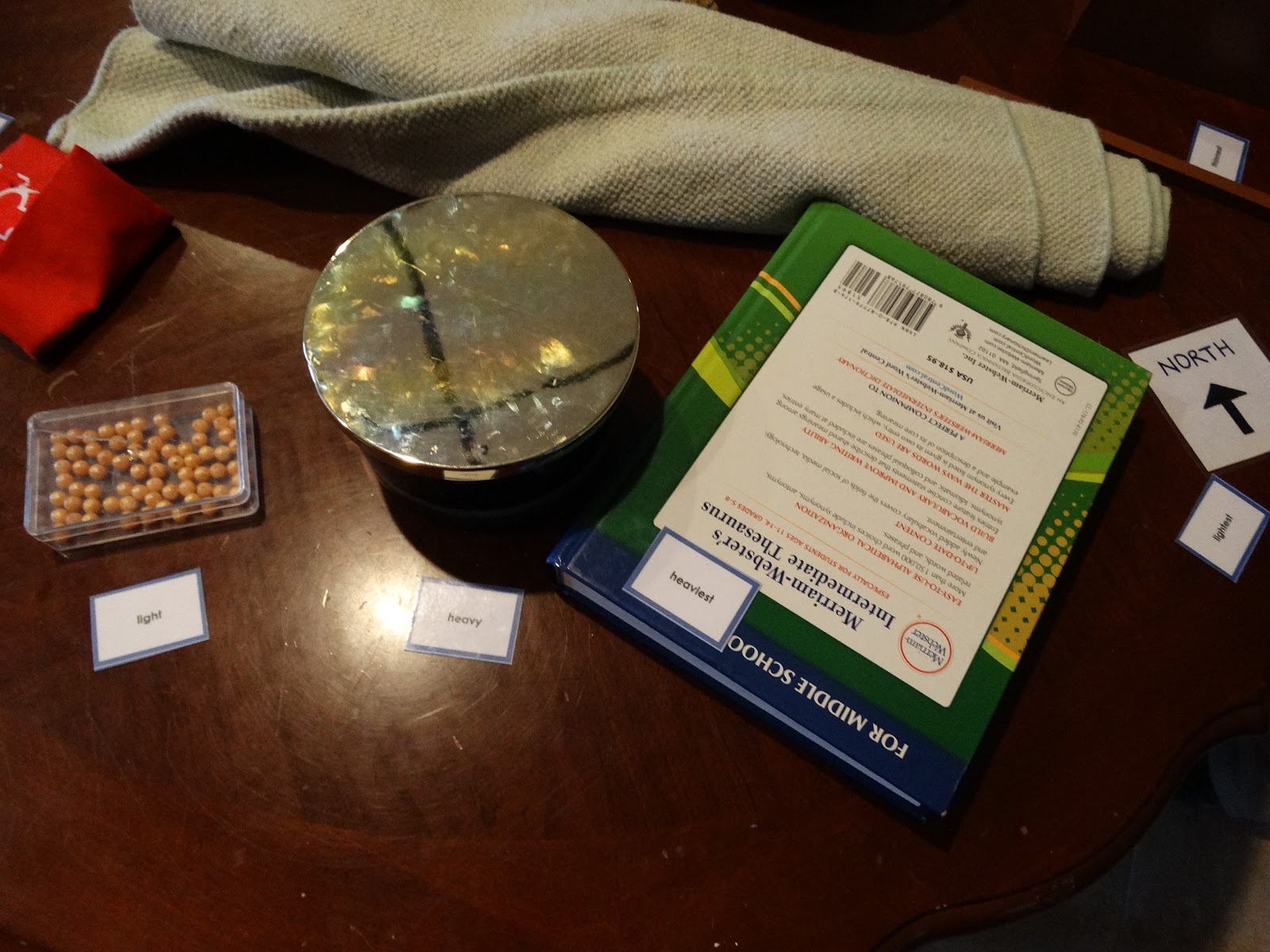 The Joys of Montessori Homeschooling: Grammar Box - Adjective Command Cards