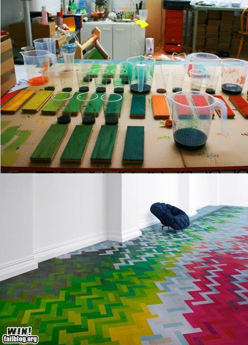 Bywater Boo: Cool Flooring Idea...