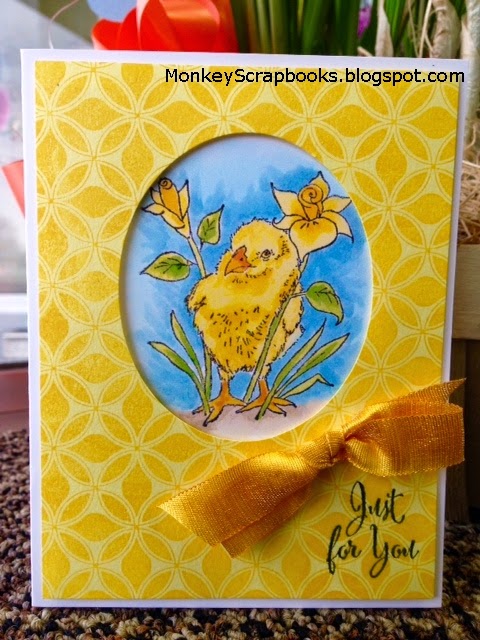 Monkey Business! Scrapbook Lounge: Free Easter Card Week #3
